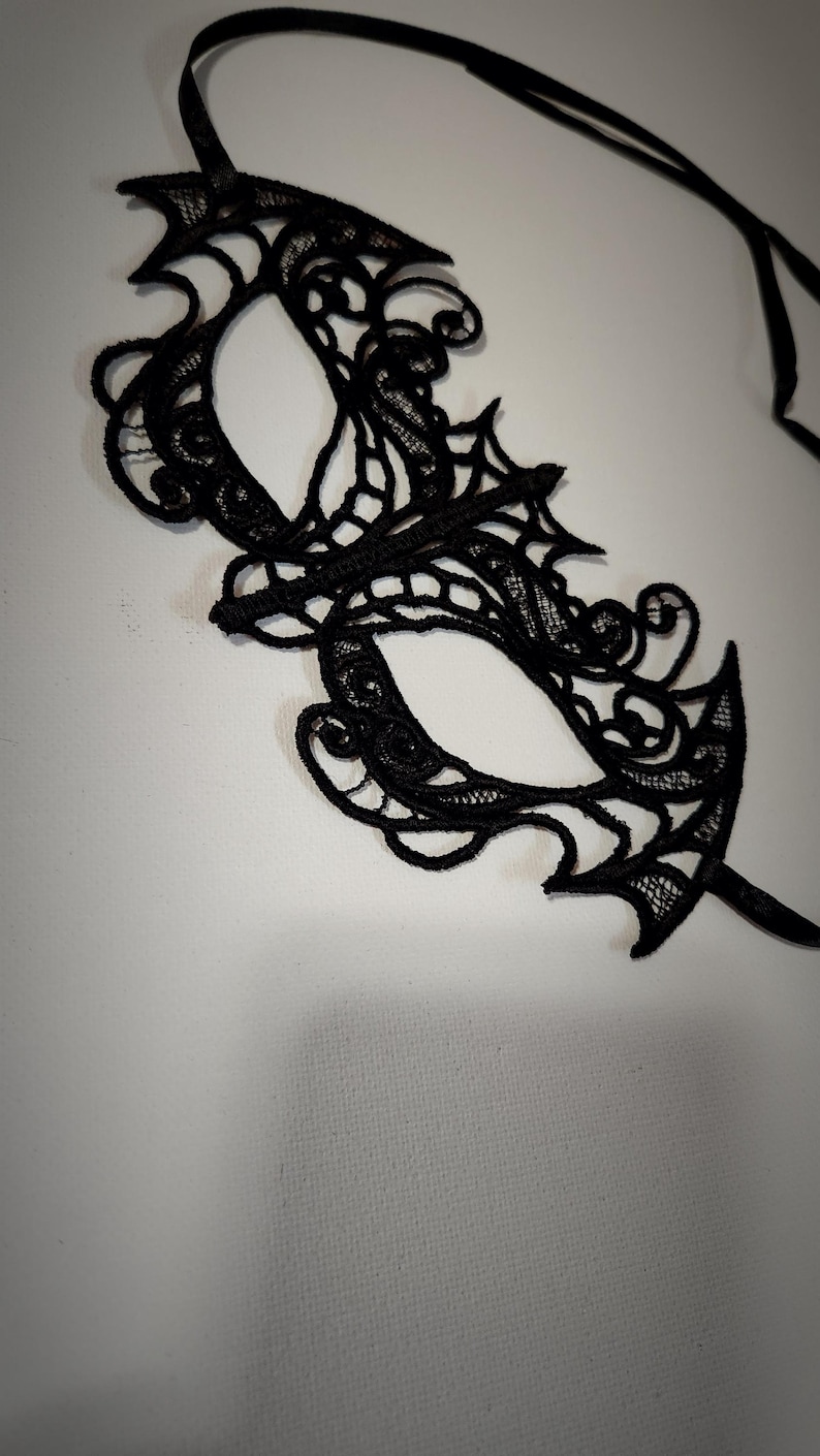 Bat Wing Lace Masquerade Mask - Etsy