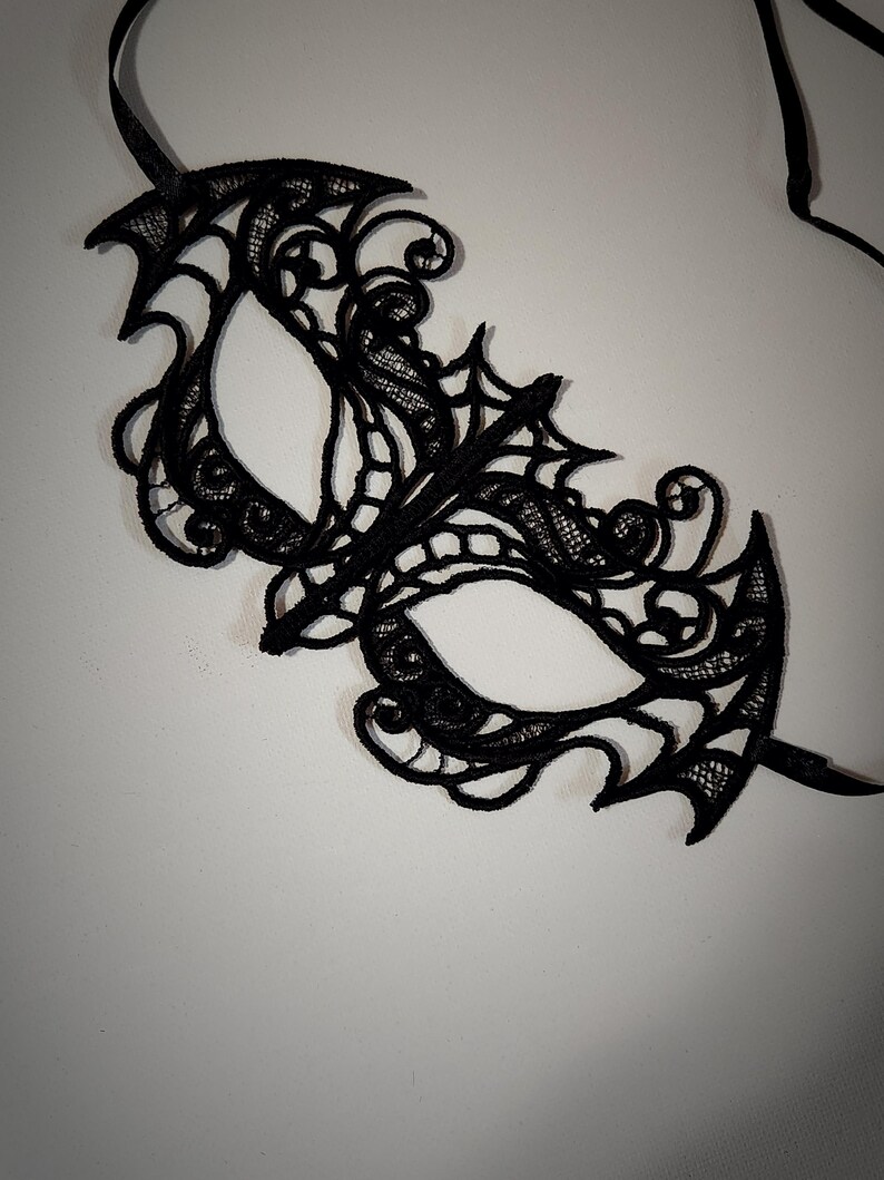 Bat Wing Lace Masquerade Mask - Etsy