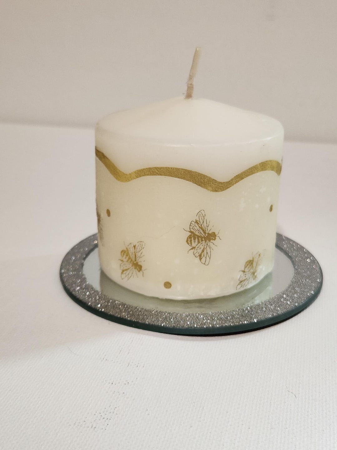 Golden Bumble Bees - Pillar Candle - Etsy