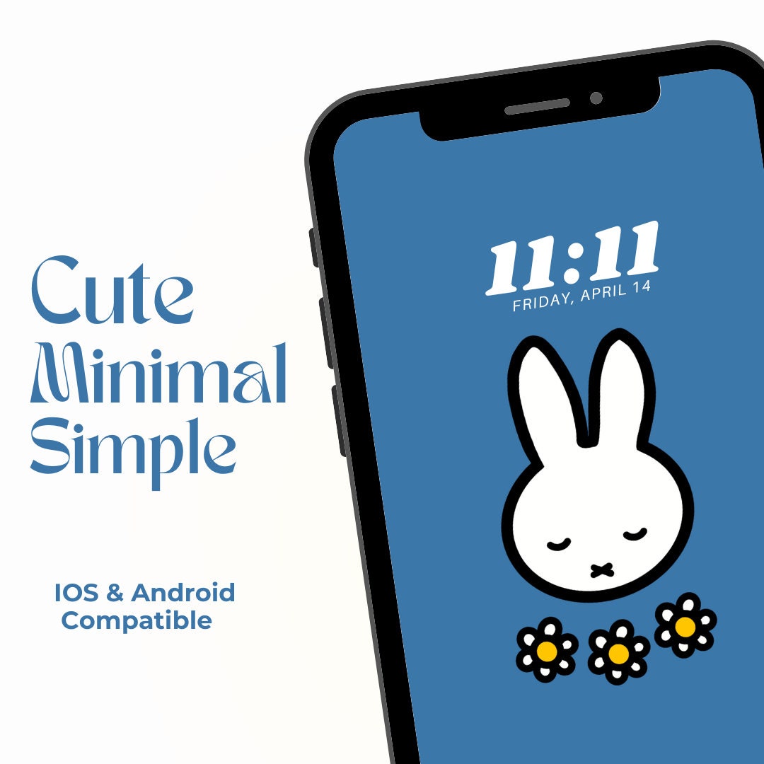 Miffy Inspired Bunny Wallpaper Background Phone Lockscreen Wallpaper ...