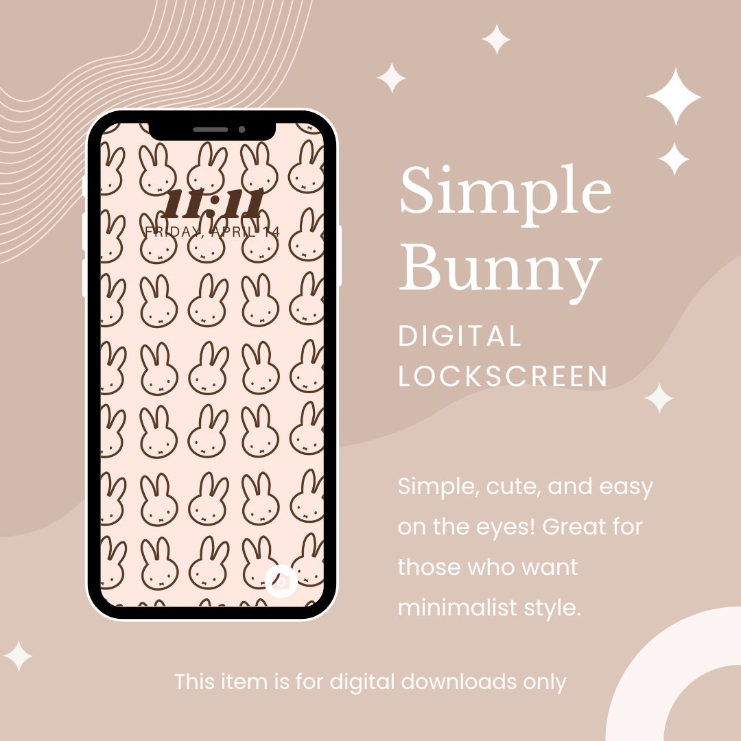 Miffy Inspired Bunny Wallpaper Background | Phone Lockscreen ...