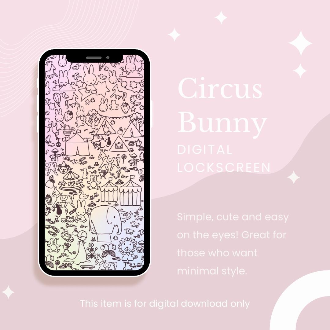 Miffy Inspired Bunny Wallpaper Background Phone Lockscreen Wallpaper ...