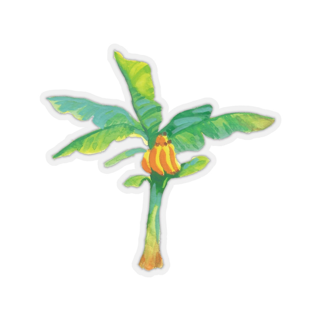 Banana Tree Sticker - Etsy
