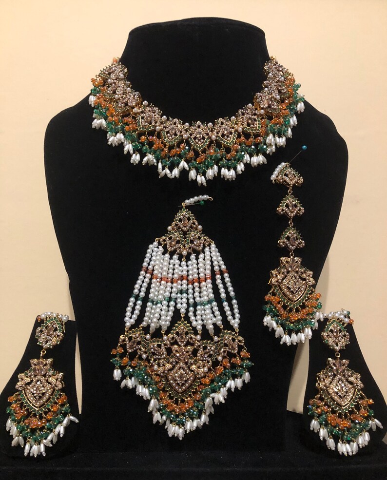 Tropical Zest Mehndi Jewellery Set - Etsy