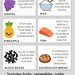 Food Flash Cards-nutrition for Kids -benefits of Food-vegetables-fruits ...