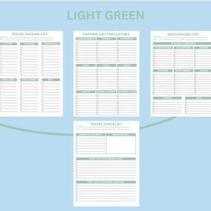 Packing List Templates Canva | Vacation Packing List | Clothes Packing ...