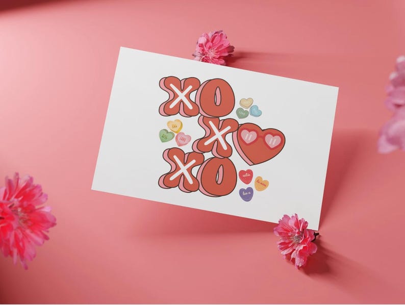 Xo Xo Valentine Shirt PNG File SVG File Cute Candy Hearts Tshirt Hugs ...