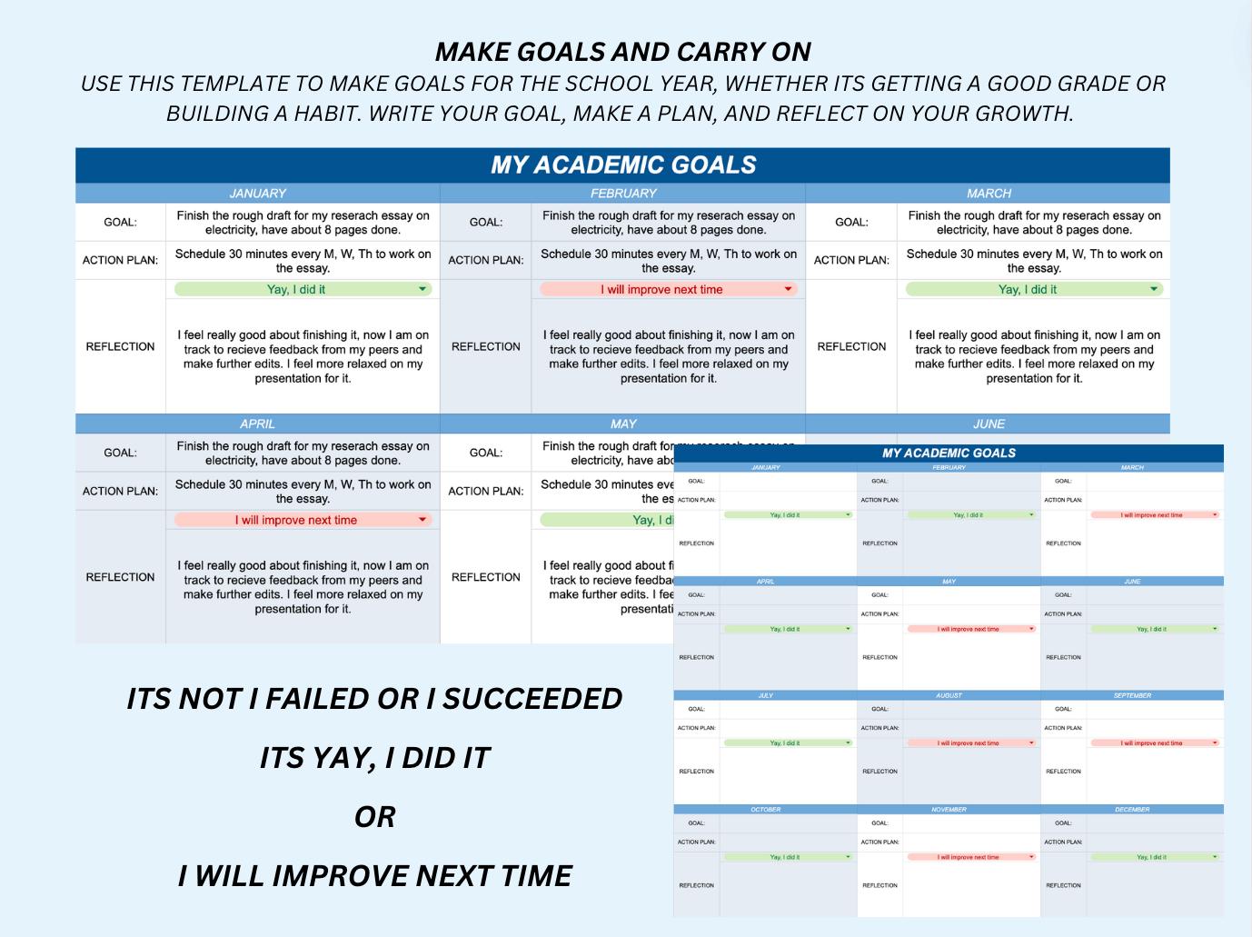 Academic Planner Google Sheets | Assignment Tracker | Note Template ...