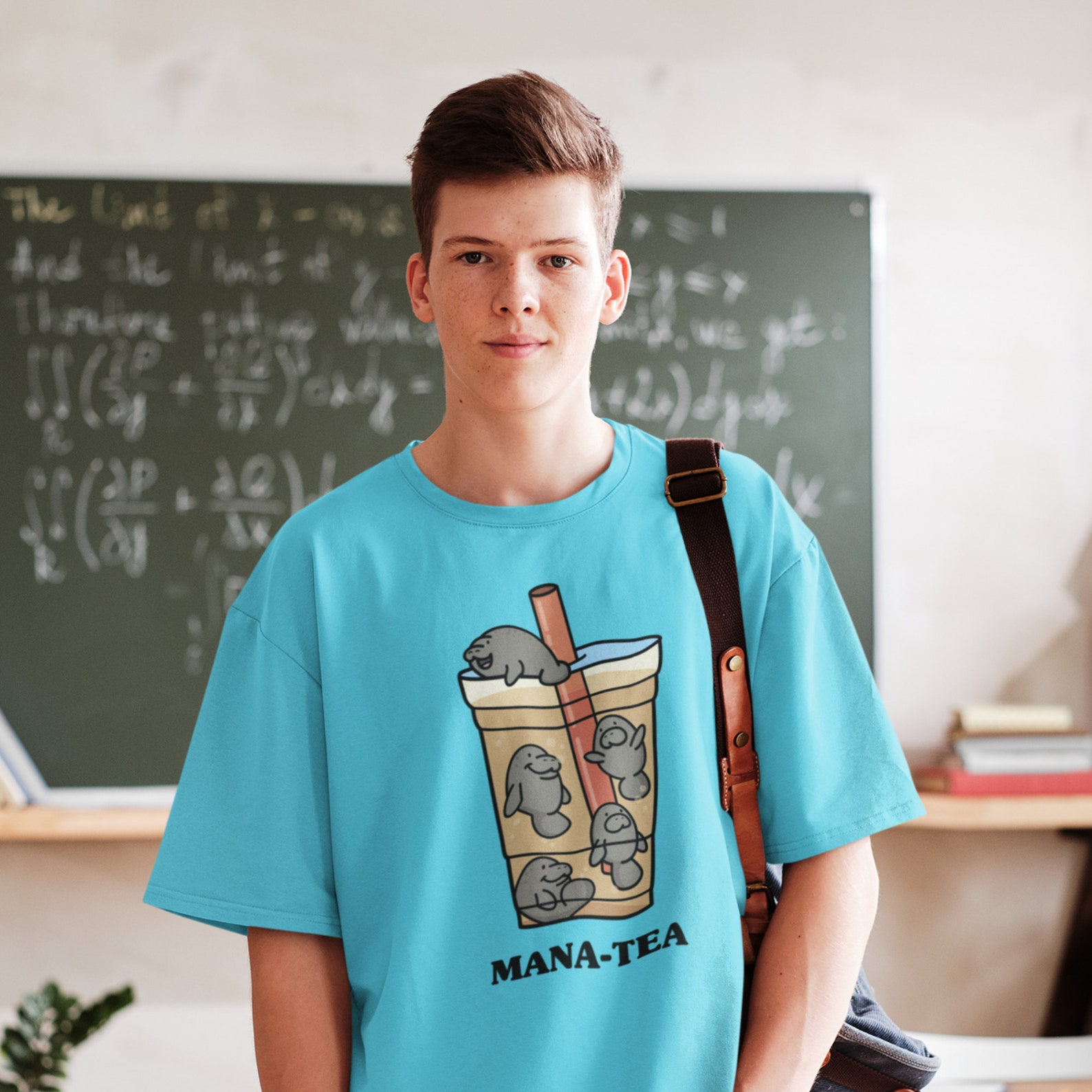 Mana-tea T-shirt: Funny Manatee Iced Tea Graphic Tee - Etsy
