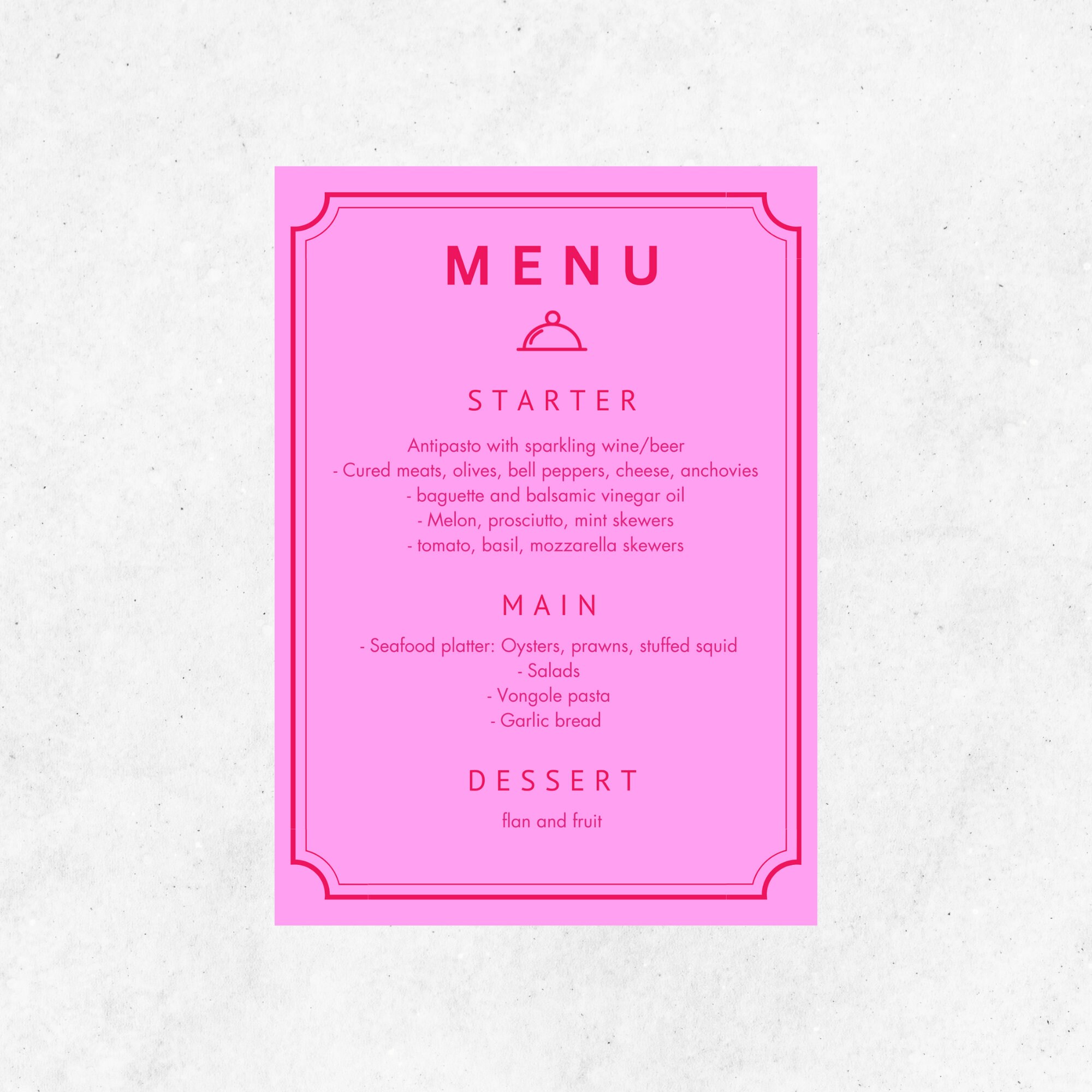 Editable Menus: Dinner, Bar Food and Dessert Menus for Restaurants ...