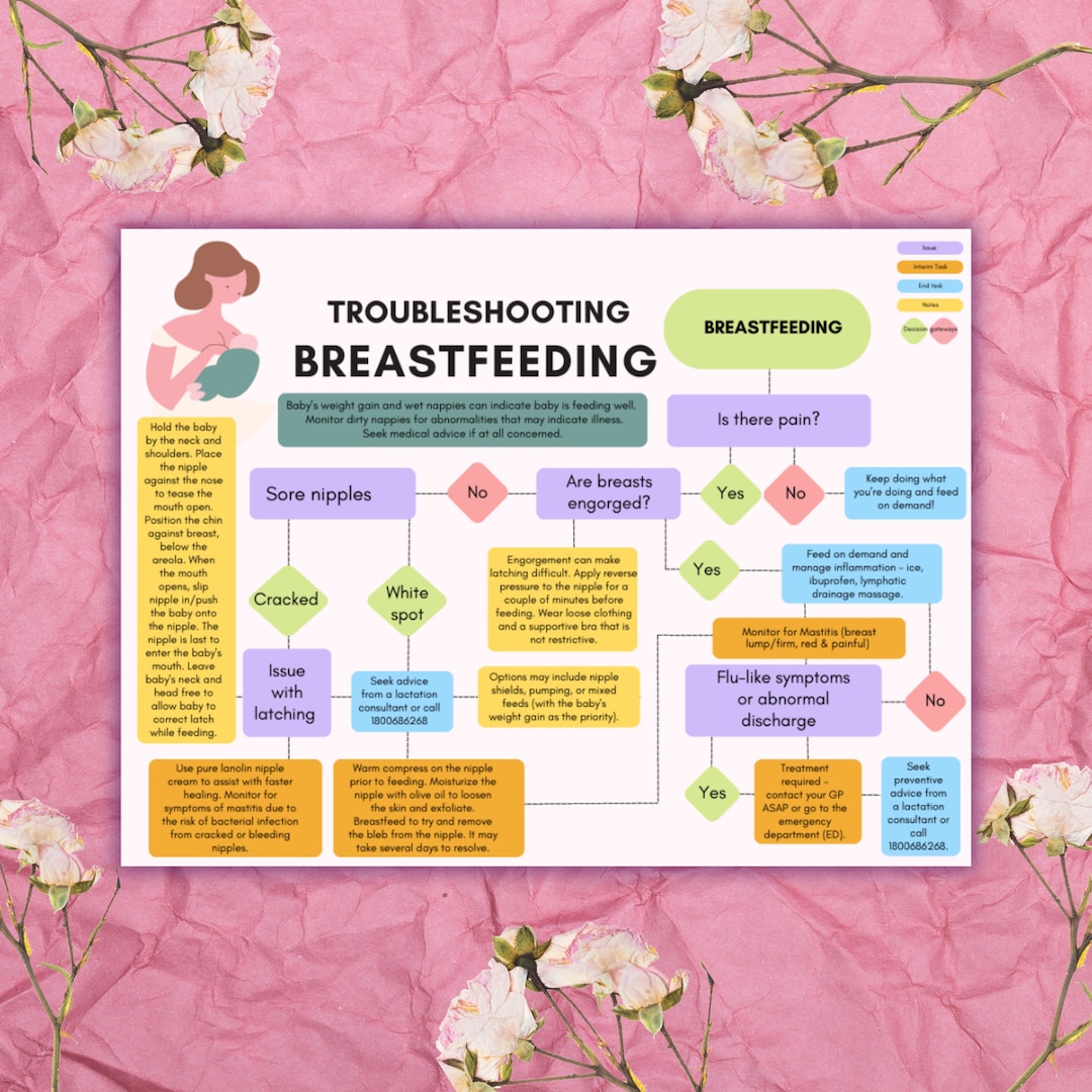 Breastfeeding Educational Printable PDF Handout New Mum - Etsy