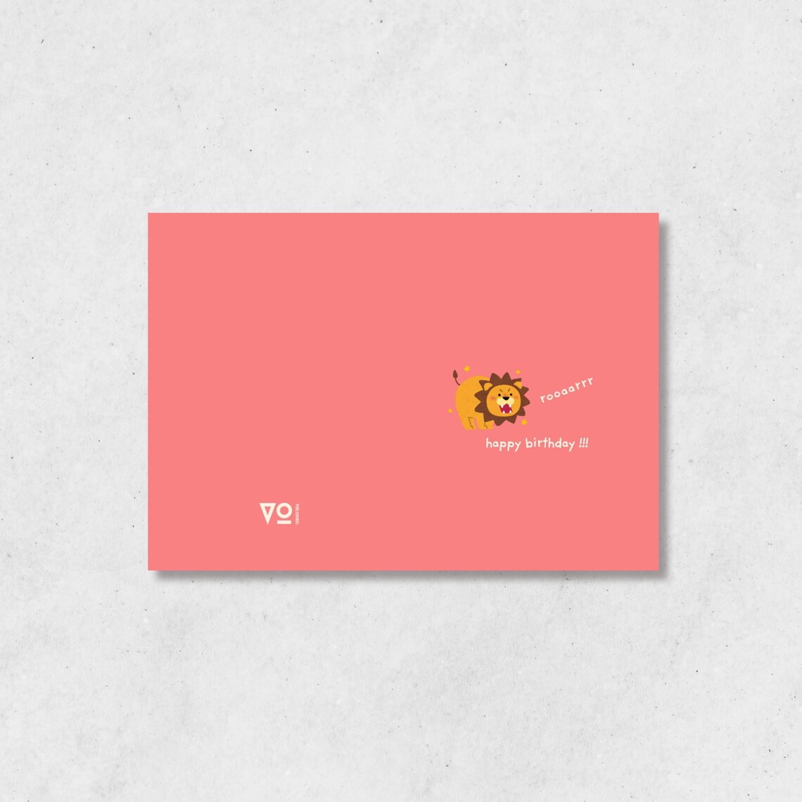 Lion Birthday Card Printable | Cute Animal Kids Card | Instant Download ...