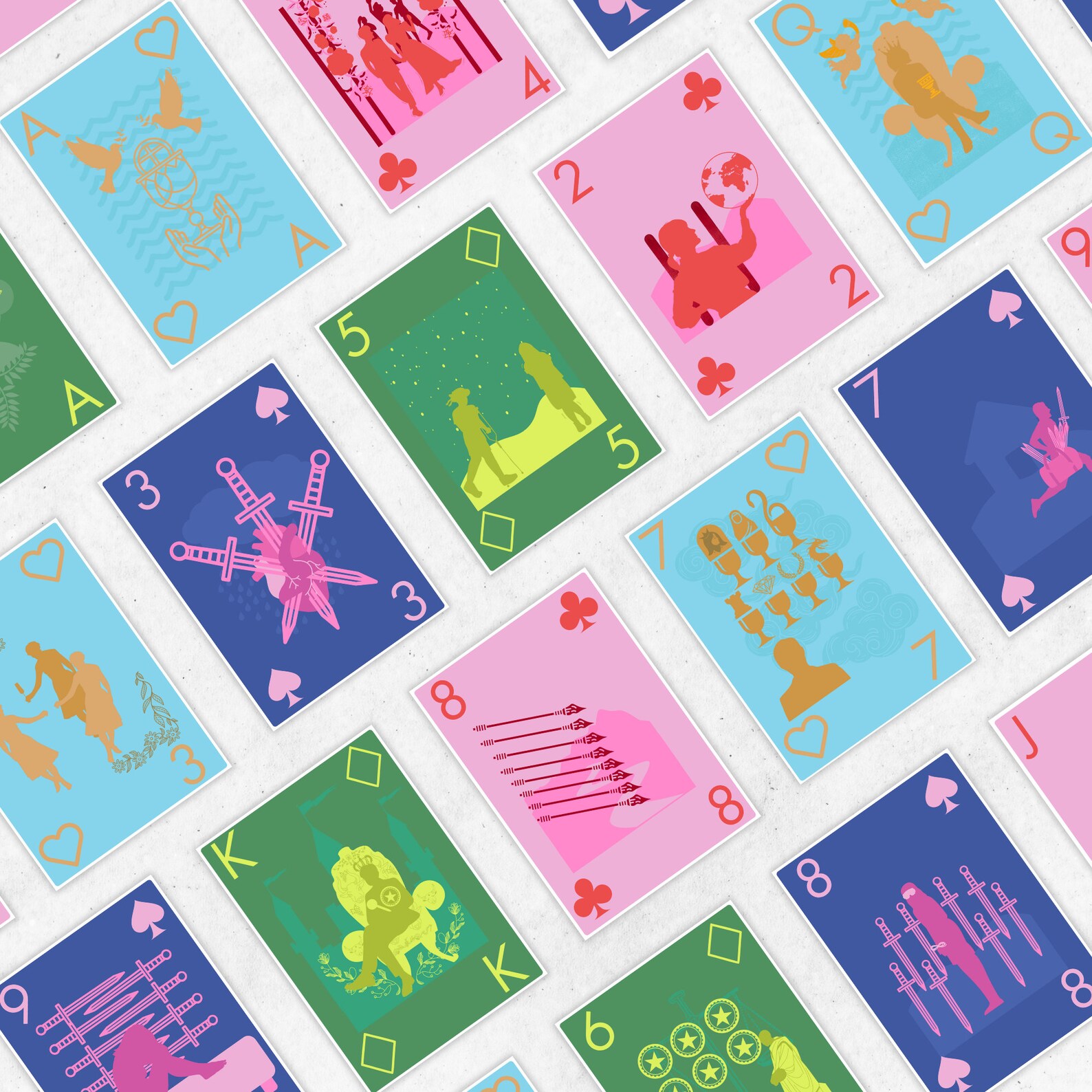 Printable Cartomancy Deck | Cartomancy Cards | Tarot Cards | Tarot ...