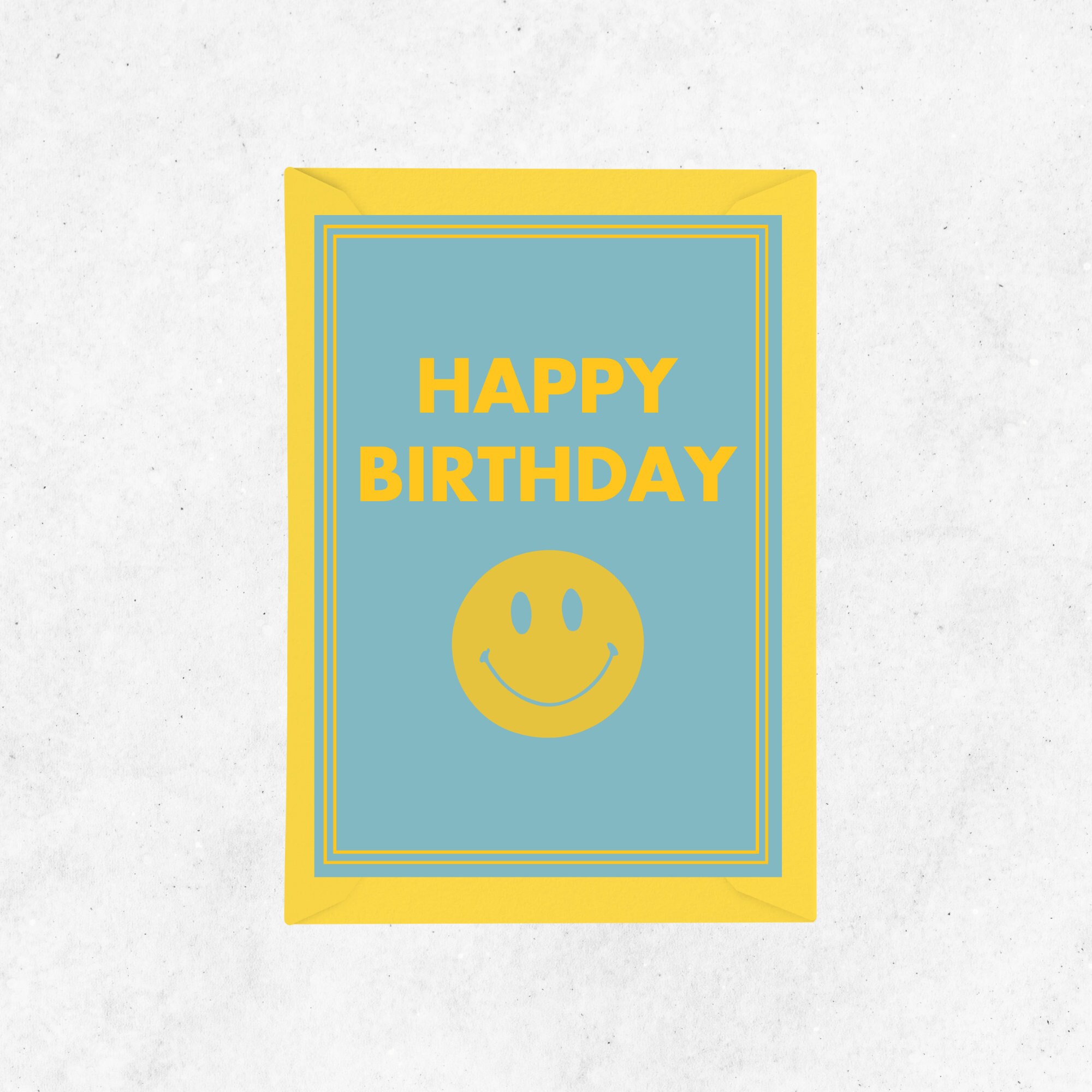Minimalist Birthday Cards: Smiley Face & Shaka Sign (digital Card) - Etsy