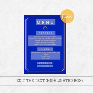 Editable Menus: Dinner, Bar Food and Dessert Menus | for Restaurants ...