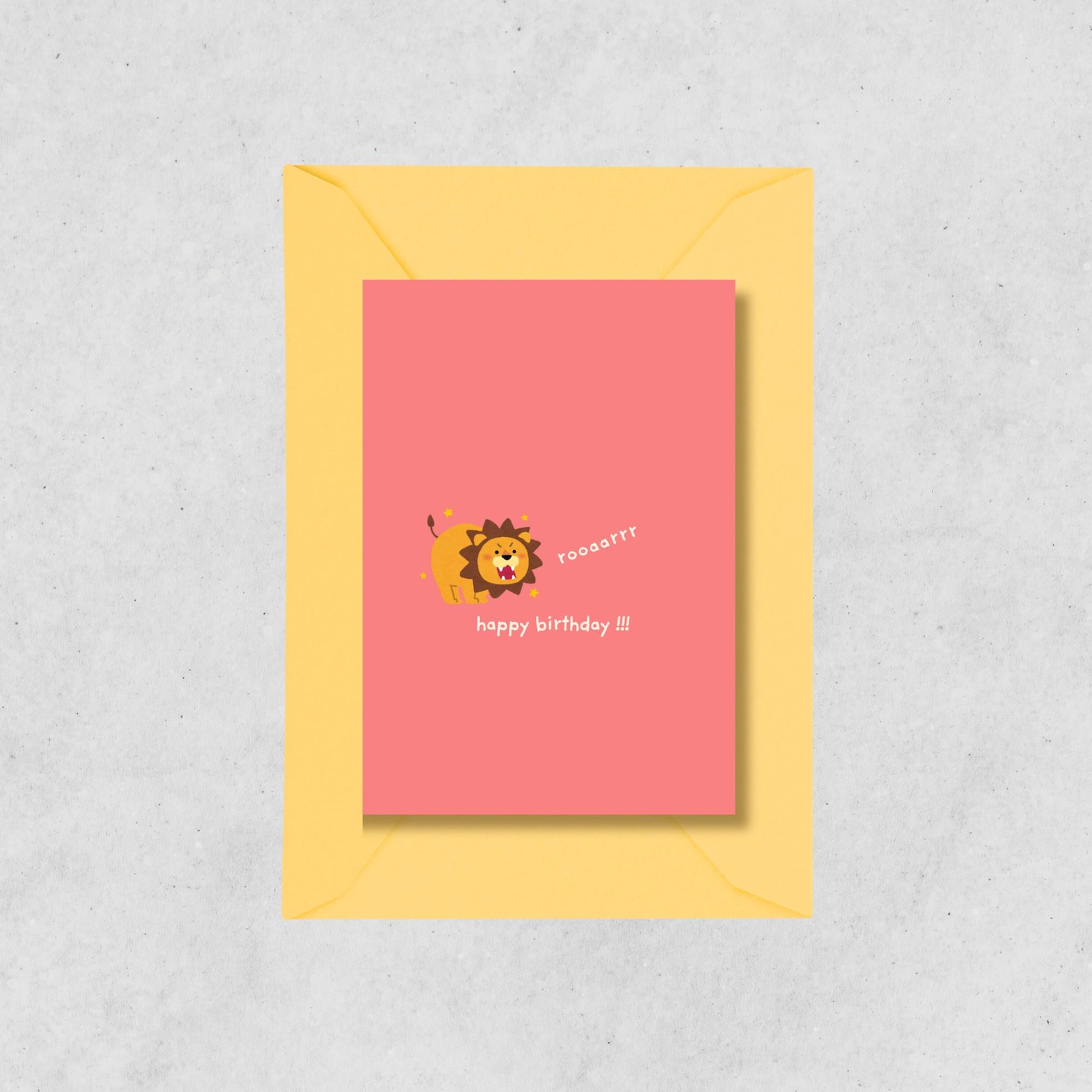 Lion Birthday Card Printable | Cute Animal Kids Card | Instant Download ...
