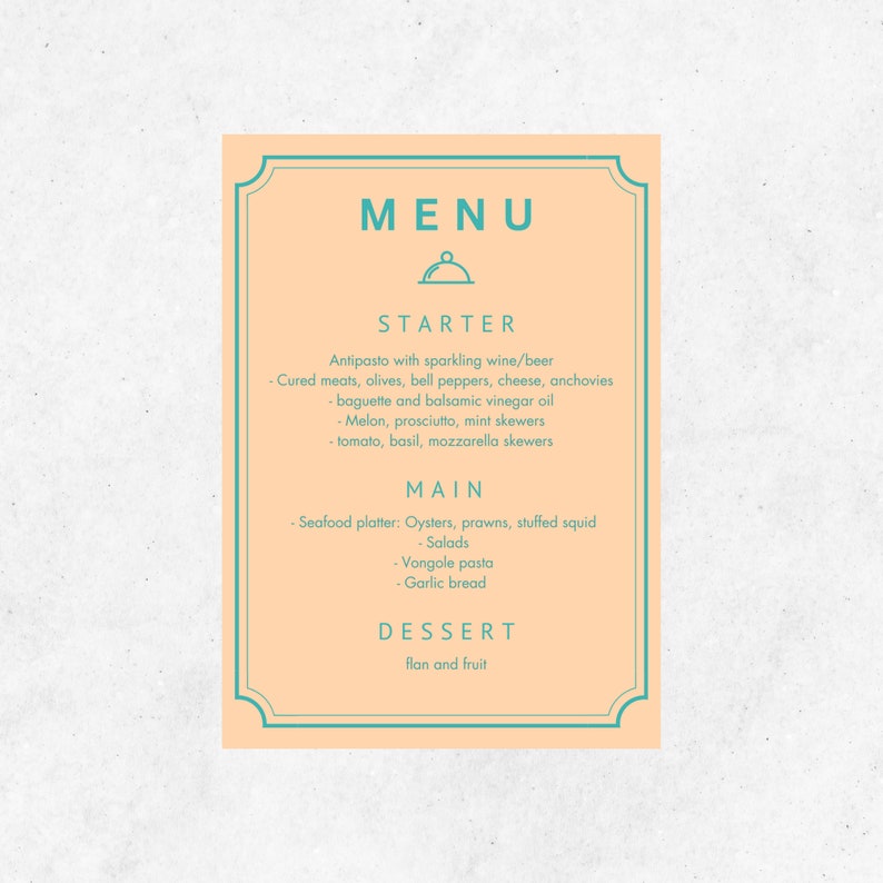 Editable Menus: Dinner, Bar Food and Dessert Menus | for Restaurants ...