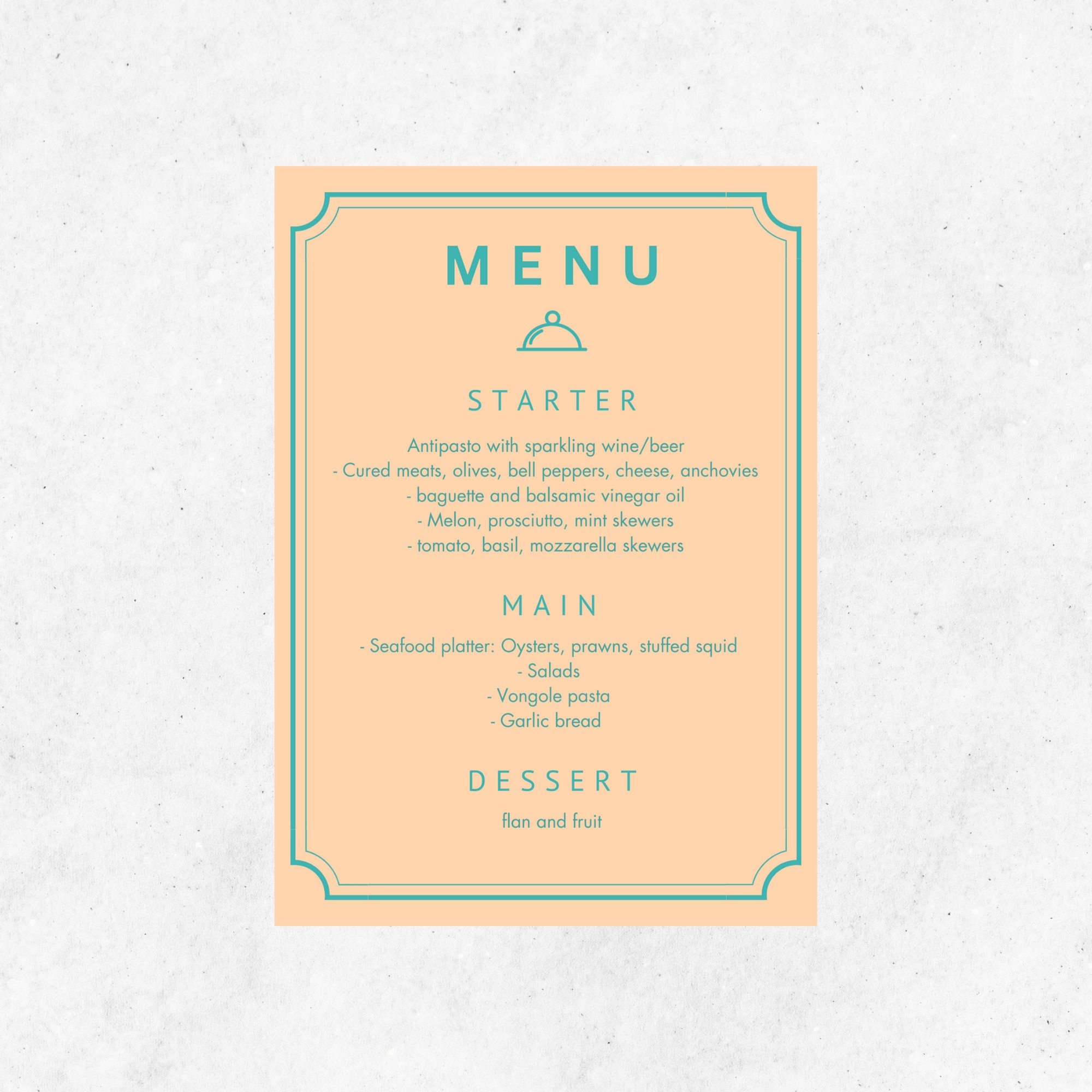 Editable Menus: Dinner, Bar Food and Dessert Menus for Restaurants ...