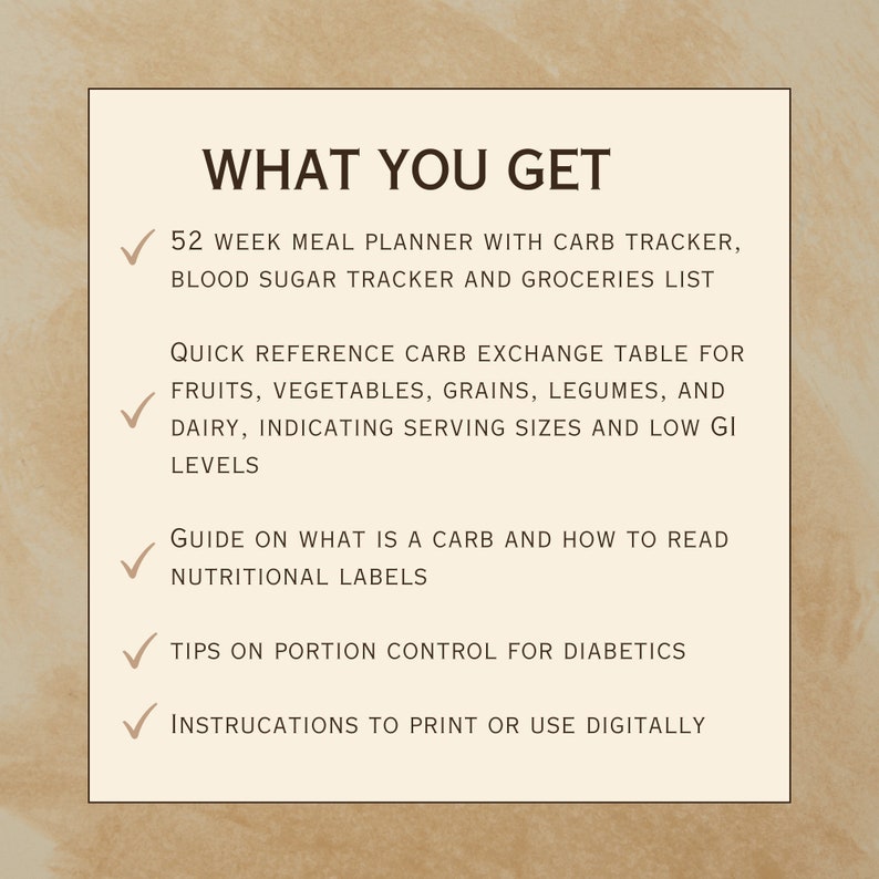 Printable Diabetic Meal Planner: Manage Gestational Diabetes | Track ...