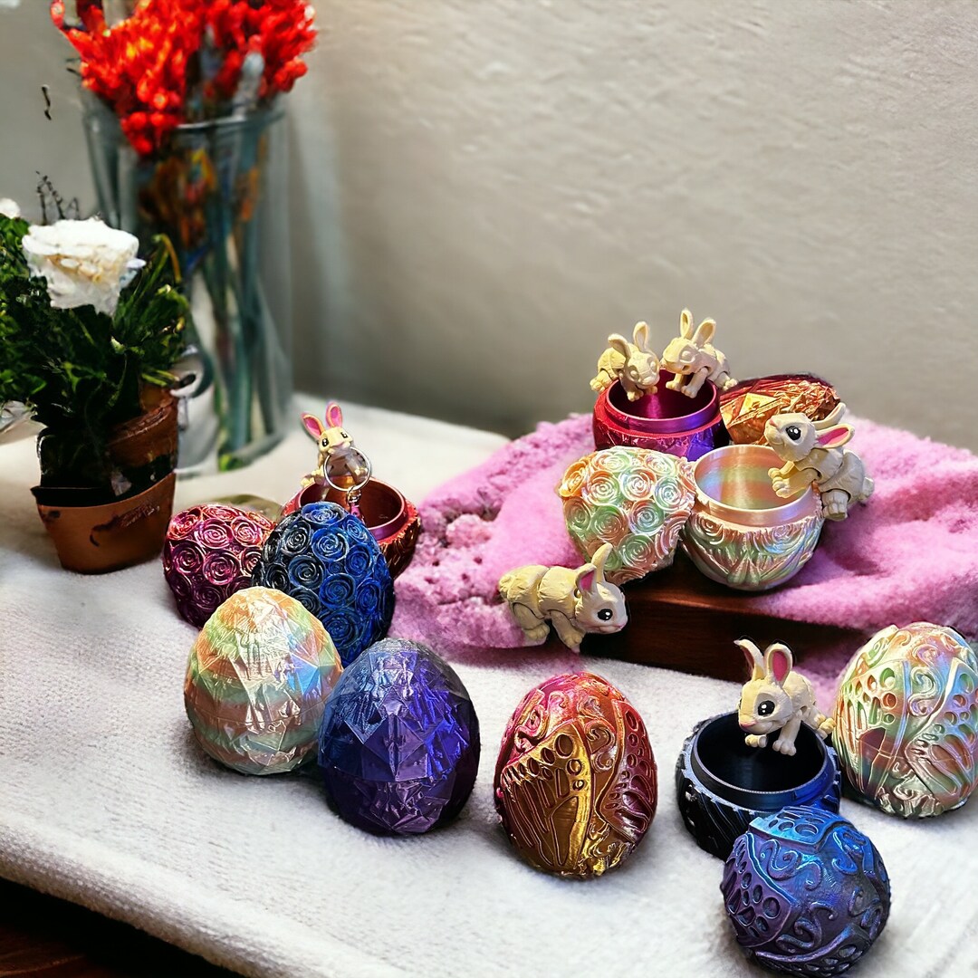 Adorable 3D Printed Mystery Easter Eggs With the Cutest Little Bunny ...