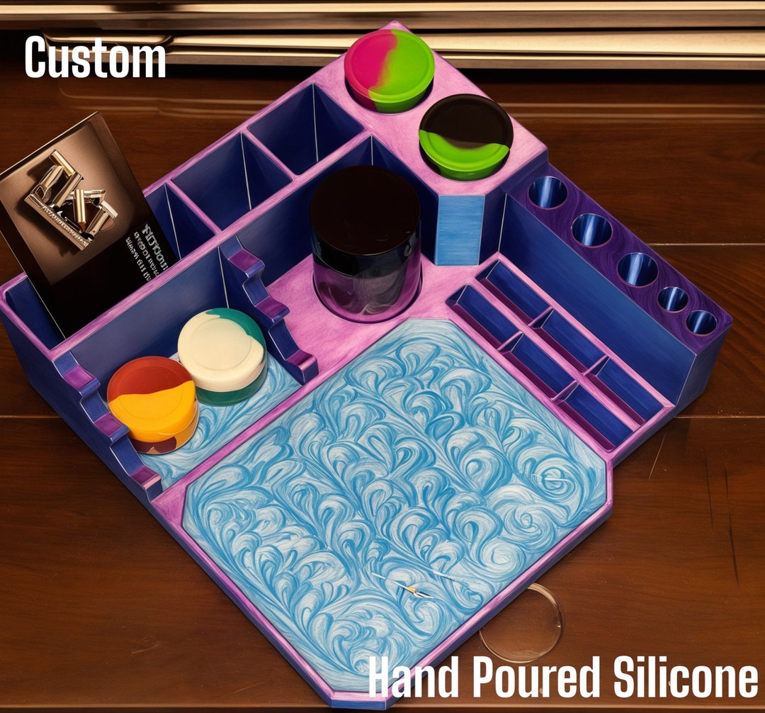 Personalized Station Terp Pearl Cleaning Station Customizable 3D Printed Desktop Organizer ...