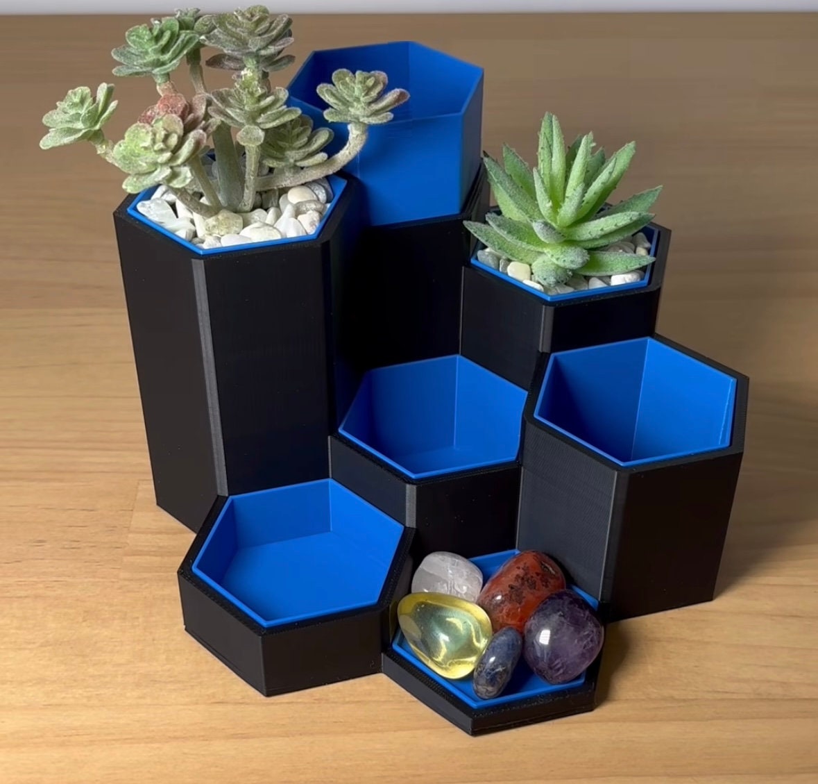 Honeycomb Organizer 3D Printed Functional Desktop Organizer Removable ...
