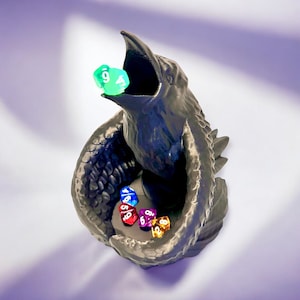 Majestic Raven 3D Printed Dice Tower, Tabletop Gaming Accessory, RPG ...