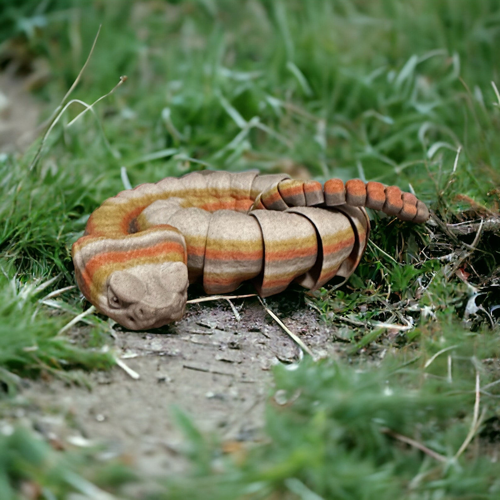 Articulated Flexi Viper Snake Fidget Creation, Stim Toy, Cute Flexi ...