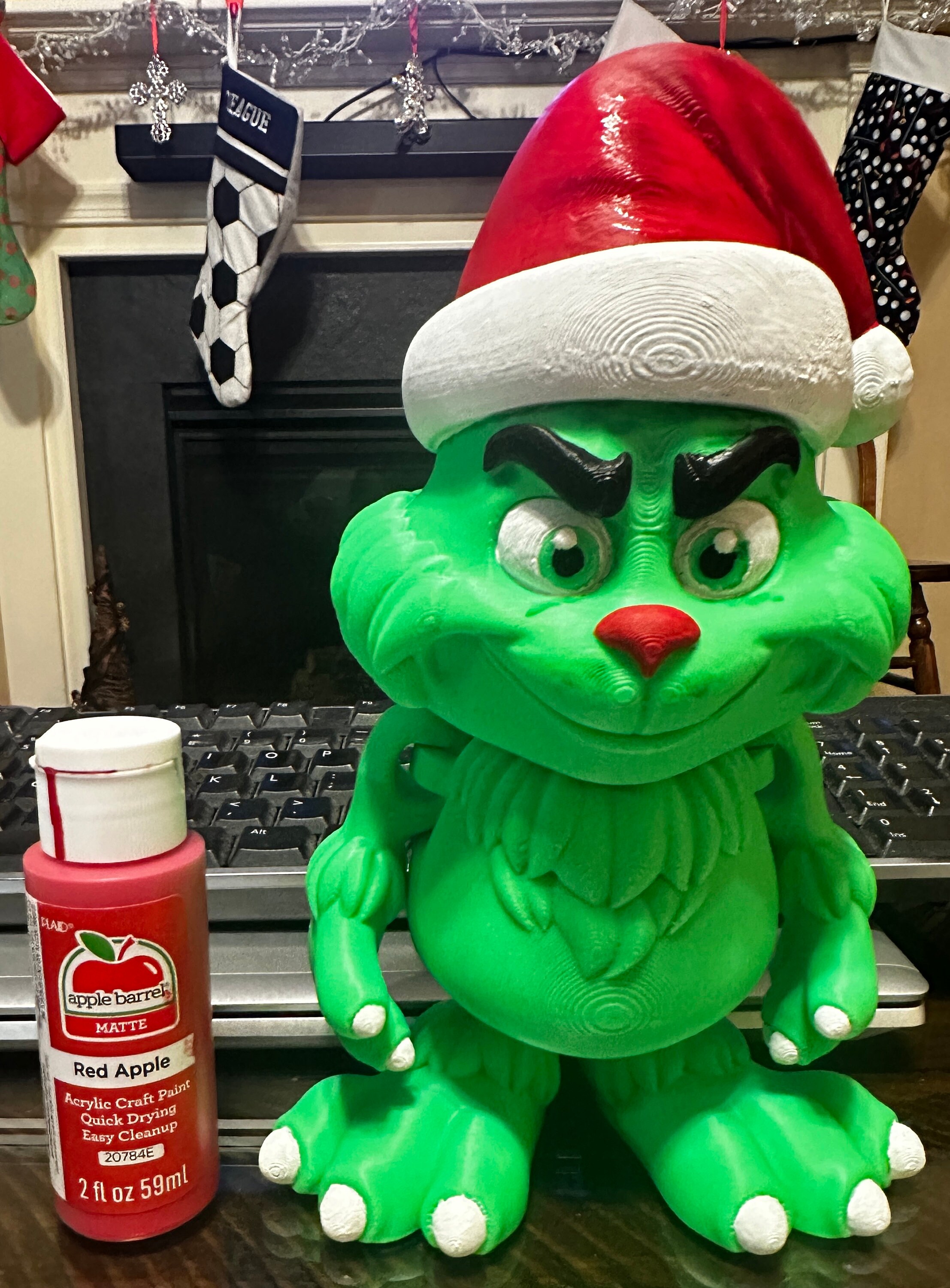 Flexi Grinch Posable Dr. Seuss 3D Printed Decoration Unique Home Decor ...