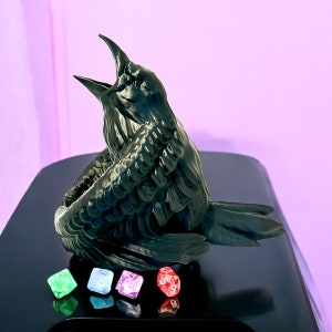 Majestic Raven 3D Printed Dice Tower, Tabletop Gaming Accessory, RPG ...