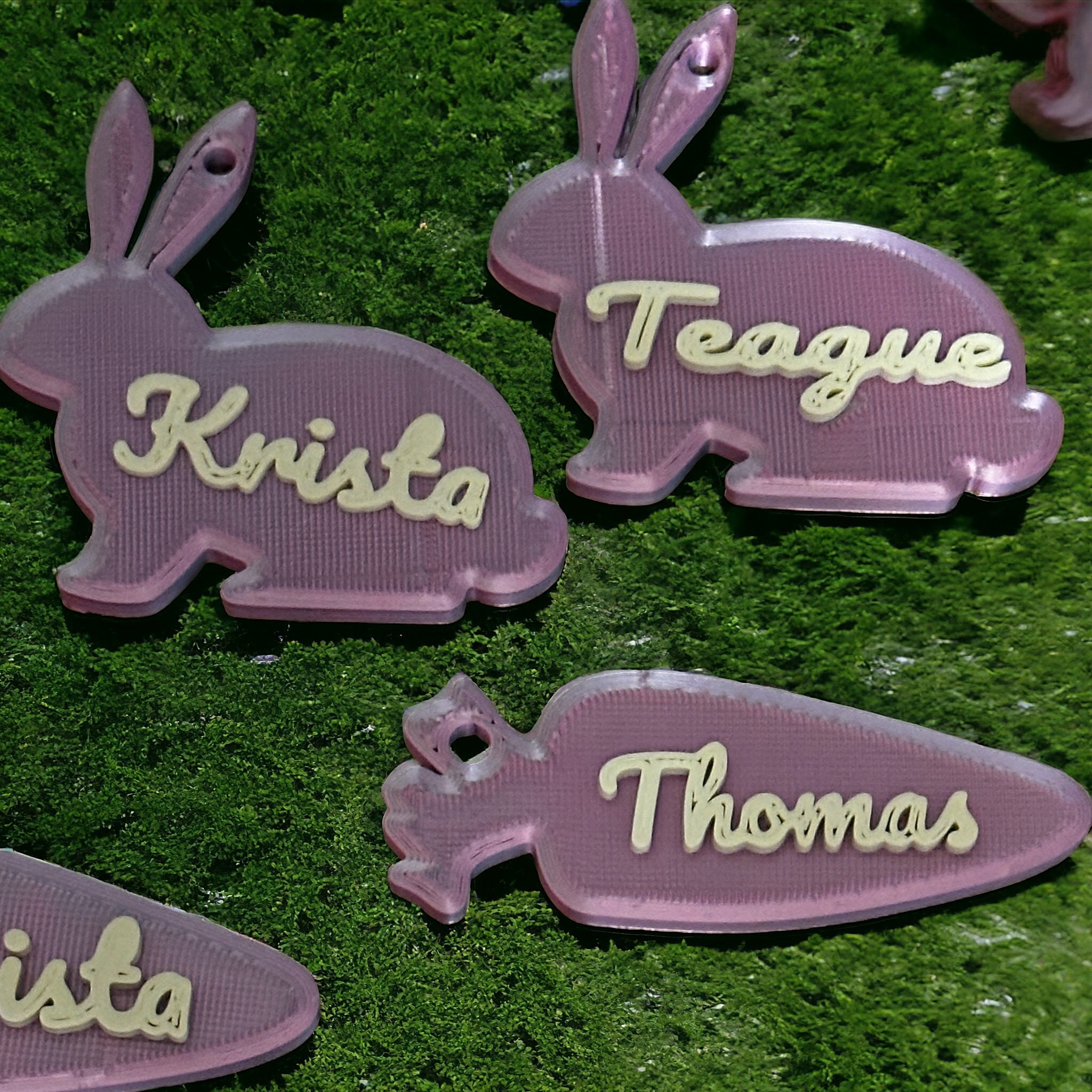 Custom 3D Printed Easter Tag, Custom Easter Basket Tag, Personalized ...
