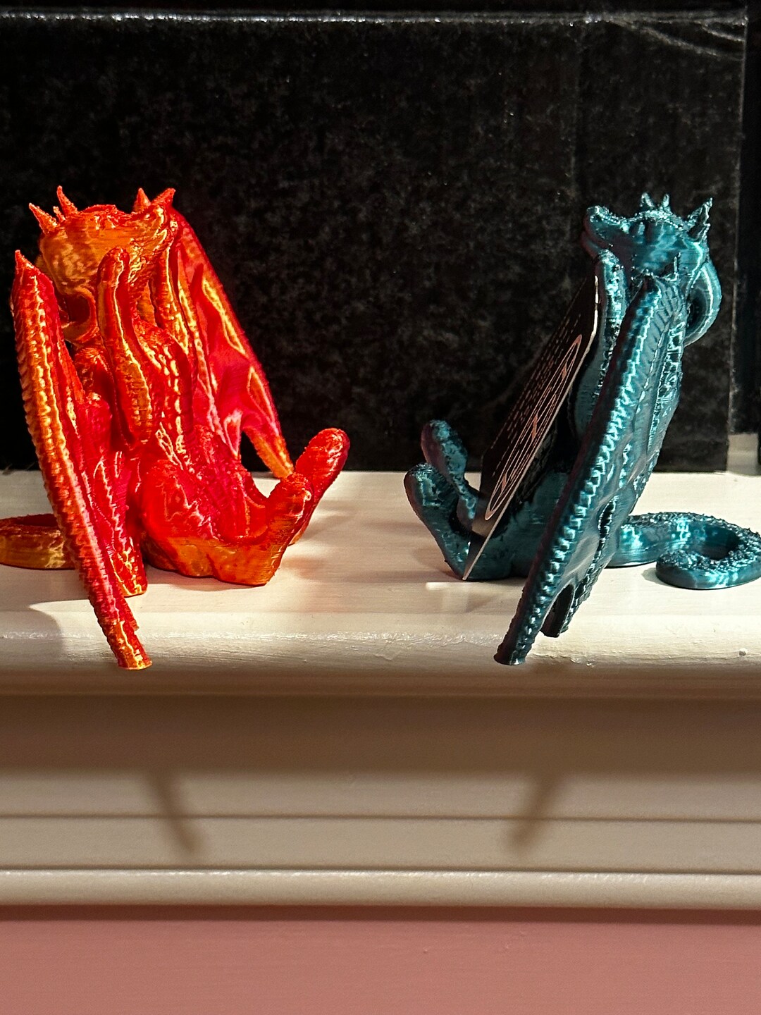 Dragon Business Card Holder/photo Holder/ Desktop Organizer/ Free ...
