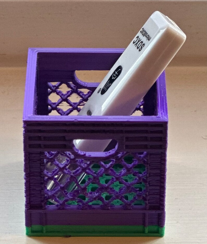 Mini Crate 3d Printed Storage Containers Home Organizer Desk Organizer