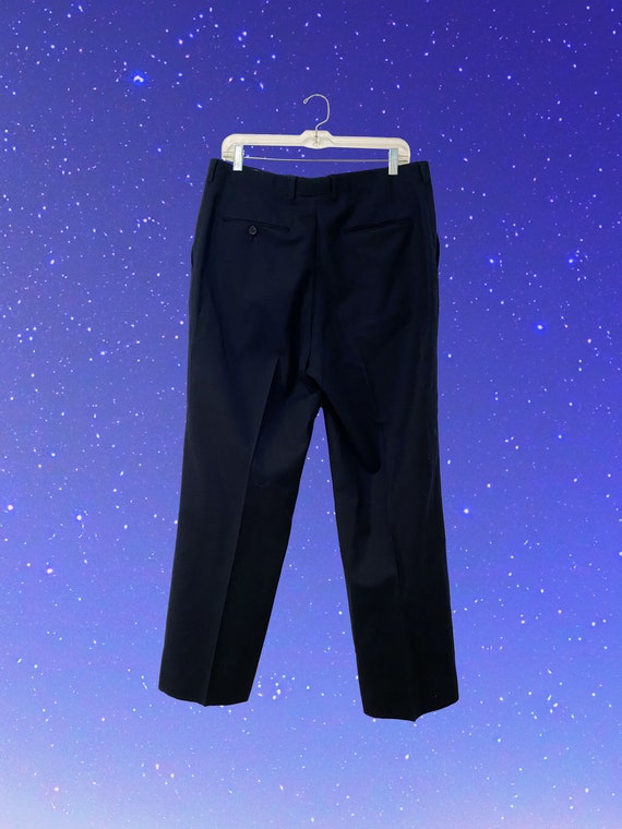 Pure wool navy slacks, 1980's, Majer Slacks - Gem