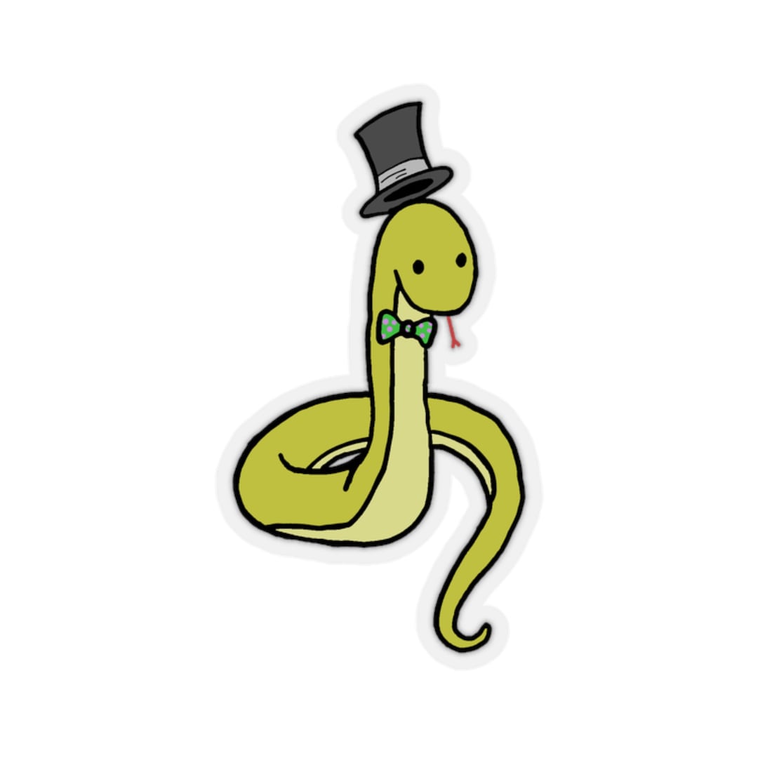 Dapper Snake Sticker - Etsy