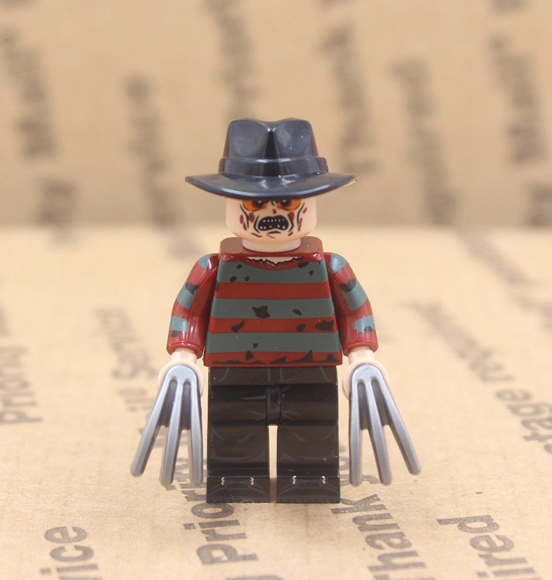 Custom Made Halloween Minifigure Freddy Krueger Mini Figure - Etsy