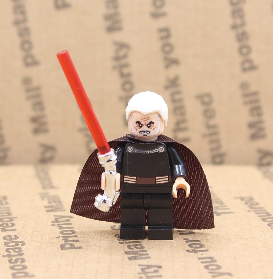 Custom Made Minifigure Sith Lord Jedi Master Count Dooku Mini - Etsy
