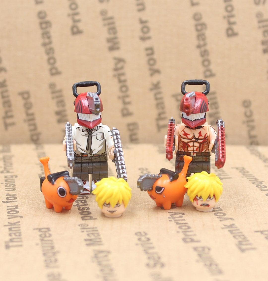 Custom Fan Made Minifigure Denji Mini Figure Inspired by - Etsy