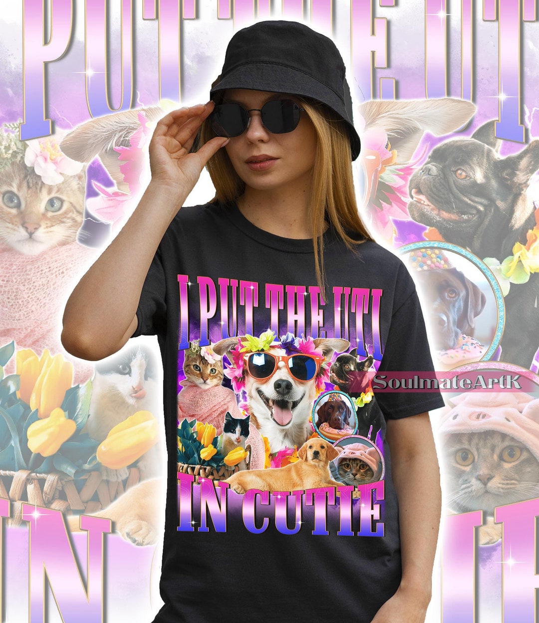 I Put the UTI in Cutie Shirt, Funny Meme Tshirt, Graphic 90s Sweatshirt ...