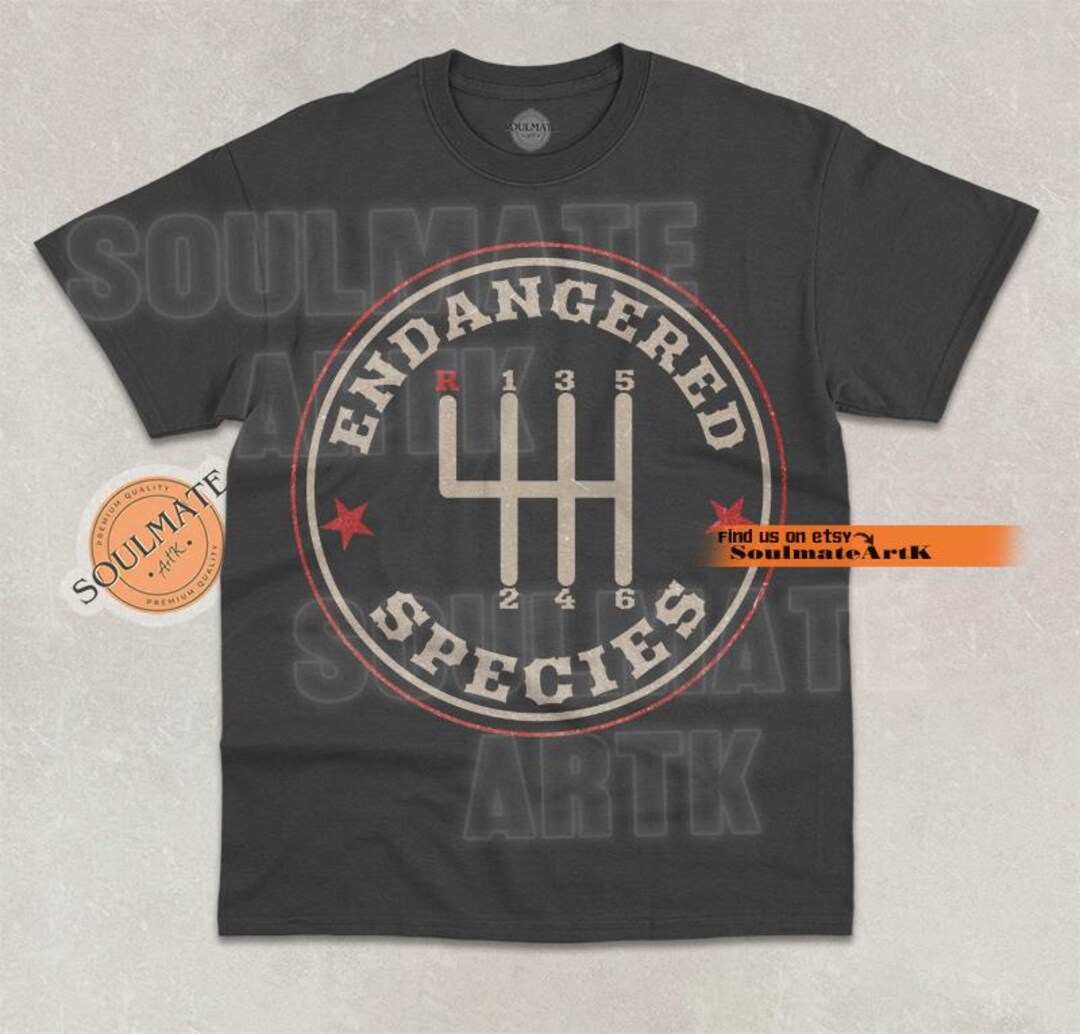 Gearbox Manual Car Shirt, Endangered Species Tshirt, Car Lover ...