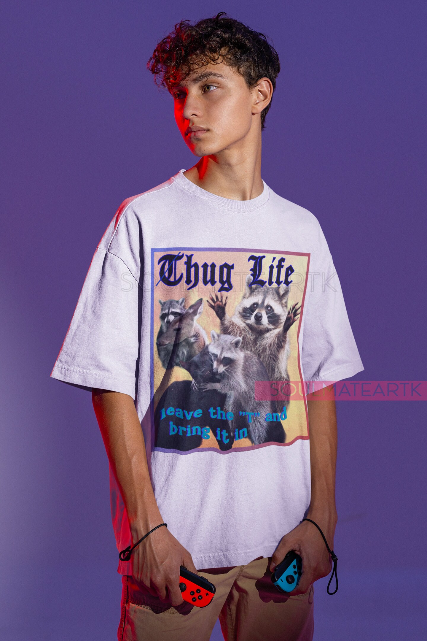 Thug Life Hug Life Meme T-shirt, Leave the "t" and Bring It in Opossums ...