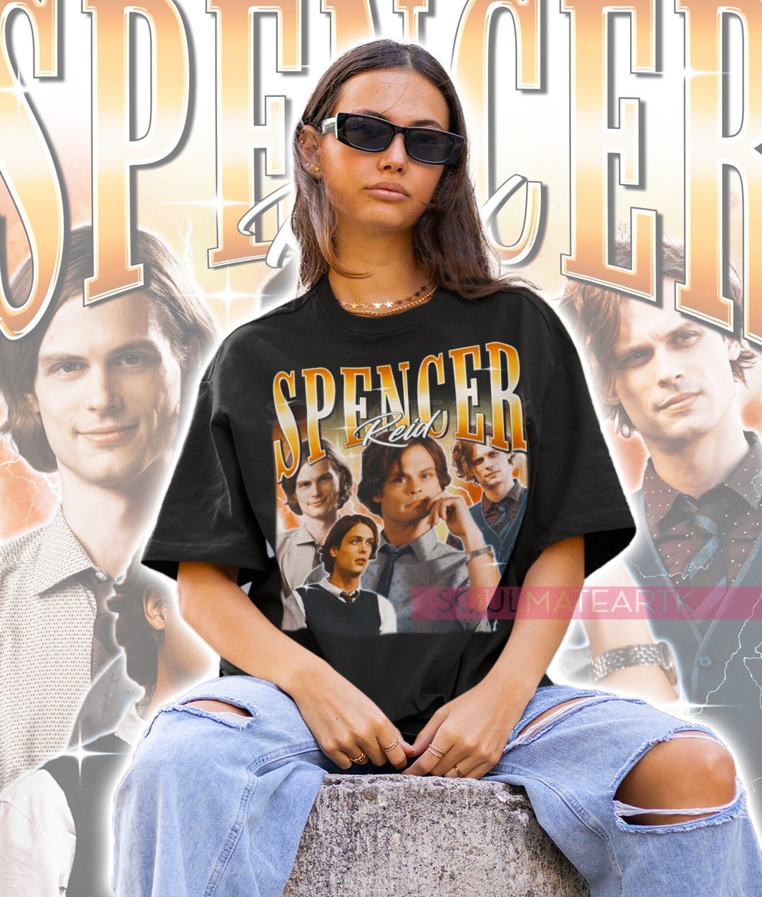 Retro Spencer Reid Shirt, Vintage Spencer Reid Tshirt, Spencer Reid ...