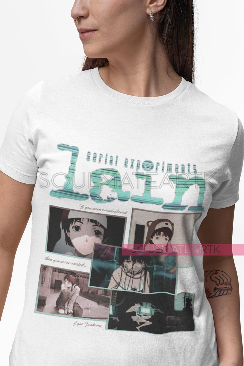 Serial Experiments Lain T-shirt, Anime Vintage 90s, Cyberpunk Lain ...