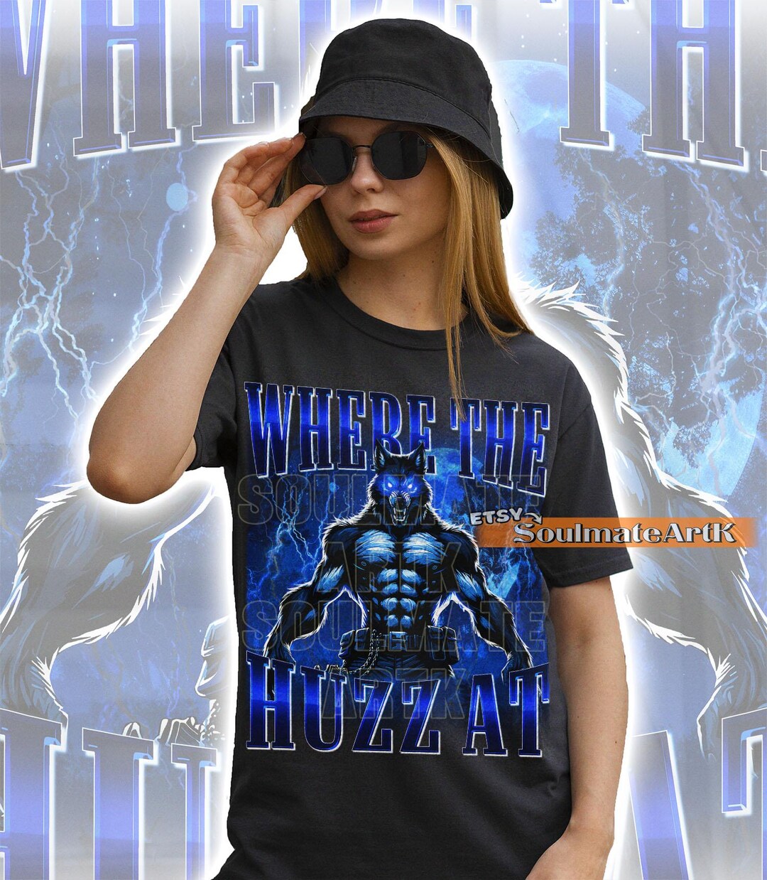 Where the Huzz at Shirt, Funny Alpha Wolf Tshirt, Meme Joke Sweatshirt ...
