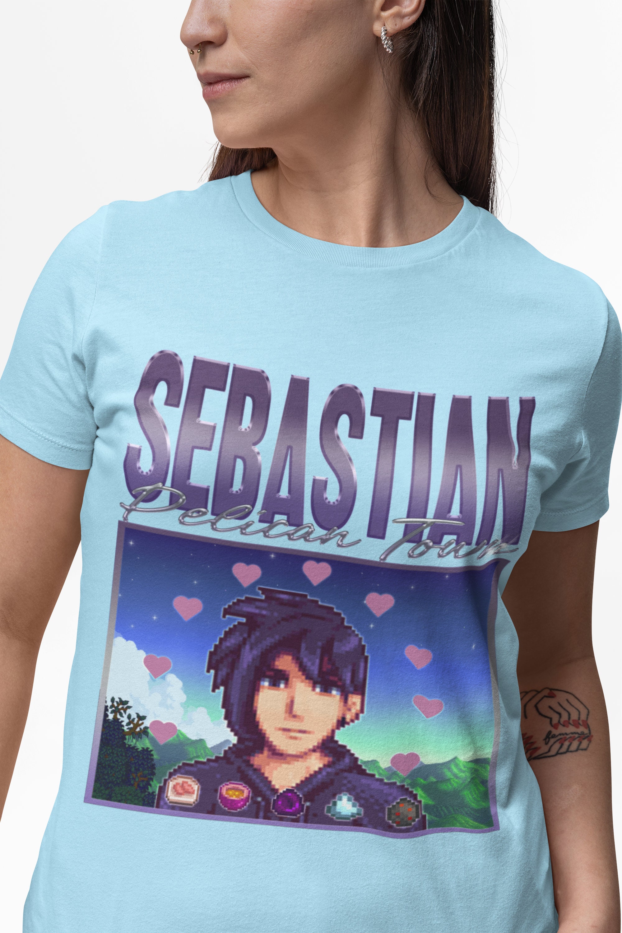 Stardew Valley Sebastian T-shirt, Stardew Valley Character Shirt ...
