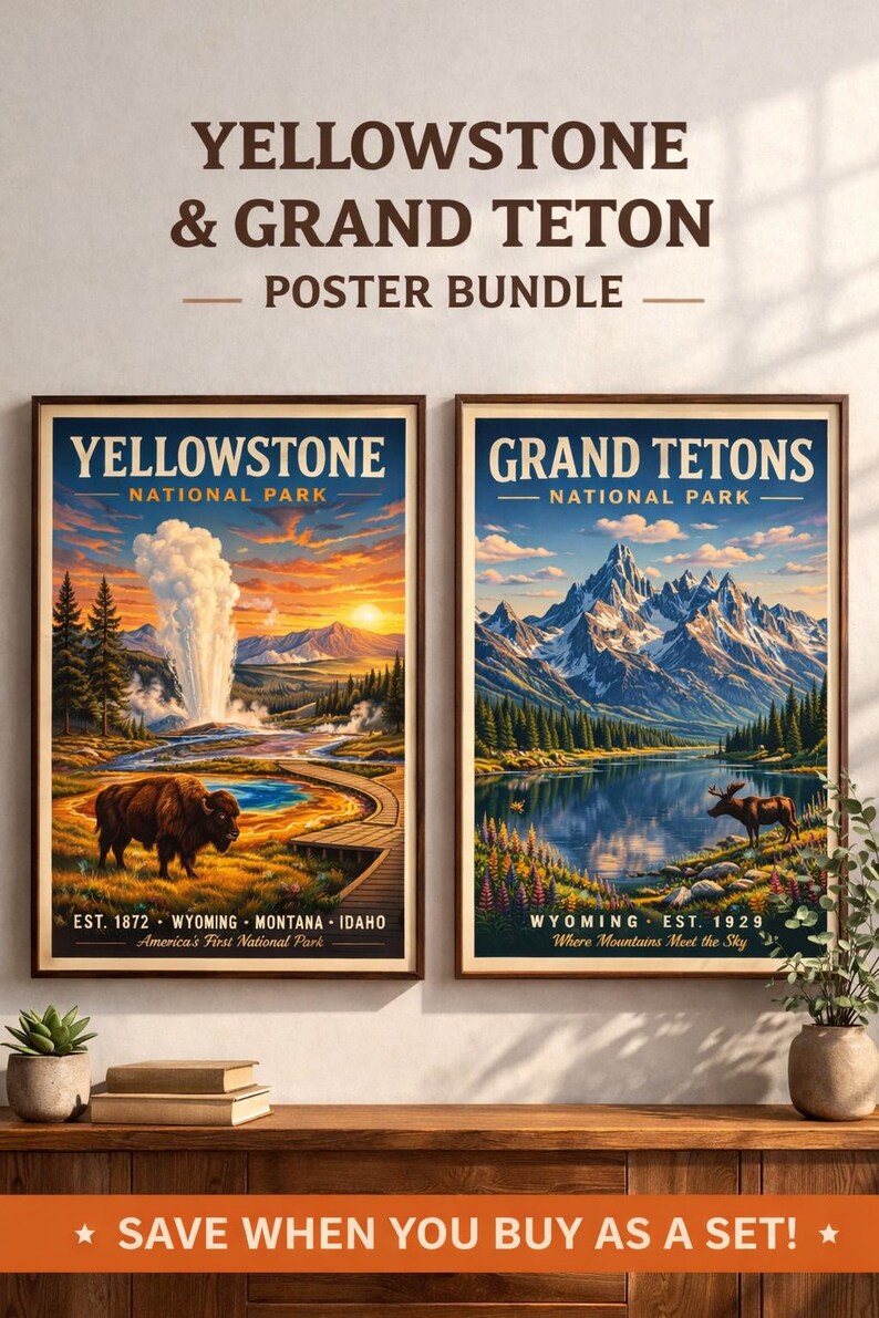Denali National Park Poster – Vintage WPA Style Alaska Travel Poster ...