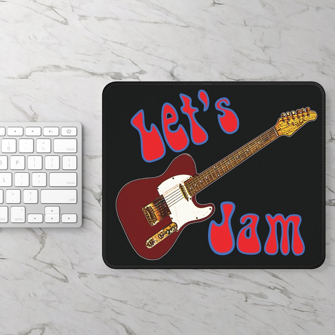 Electric Guitar Players Gaming Mouse Pad for Musicians Who Love to JAM ...