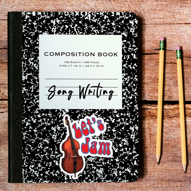 Fun "let's Jam" Stand up Bass Sticker Acoustic Bass Players Unite! Jam ...