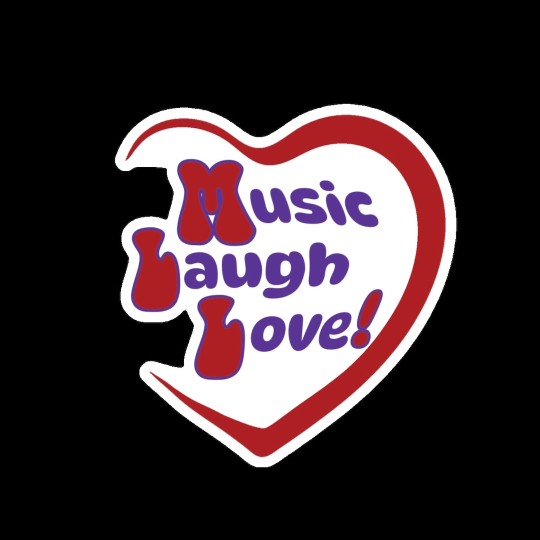Fun Music Laugh Love Sticker for Musicians, Life Motto Music Decal for ...