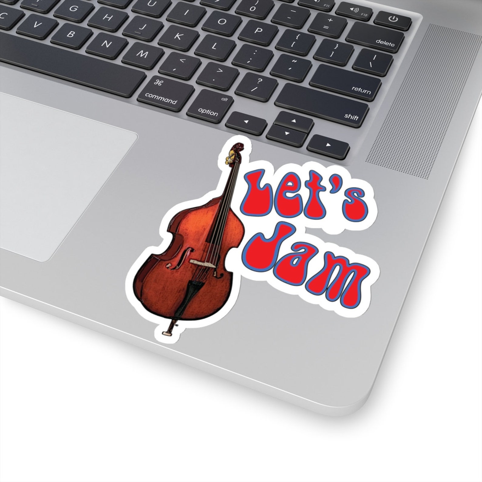 Fun "let's Jam" Stand up Bass Sticker Acoustic Bass Players Unite! Jam ...
